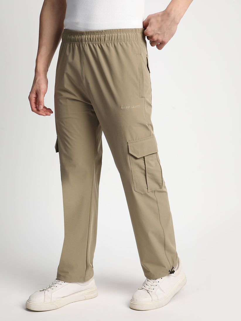 MARK LEUTE Parachute Cargo Pants for Men. (Beige)